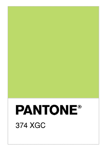 Colore PANTONE® 374 XGC - Numerosamente.it Colore PANTONE® 374 XGC - Numerosamente.it